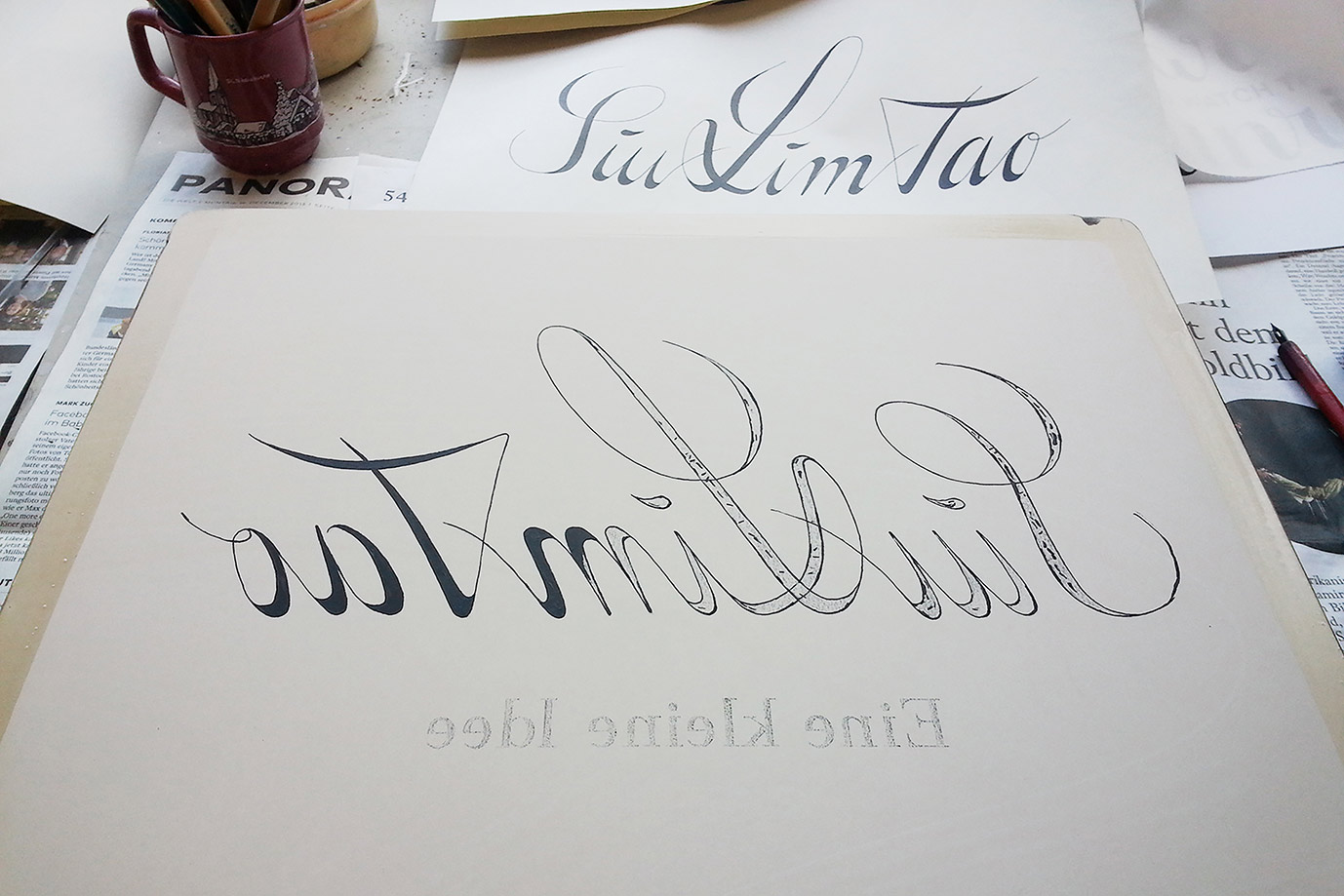 Merle Michaelis / Lettering & Typography — Siu Lim Tao Lettering